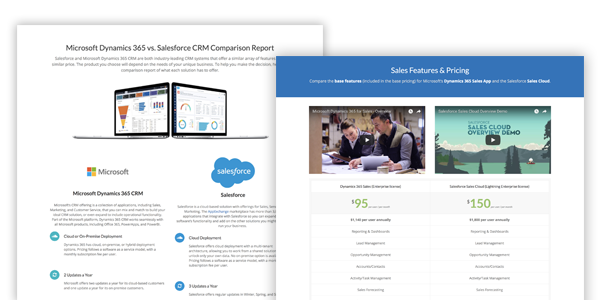 Microsoft Dynamics 365 vs. Salesforce CRM Comparison | Cargas Microsoft Dynamics 365 vs. Salesforce CRM Comparison | Cargas