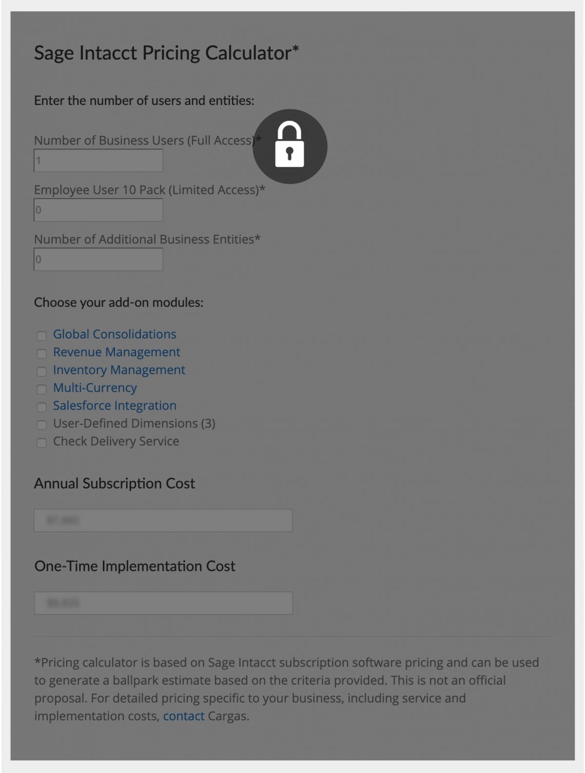 sage-intacct-pricing-lock | Cargas