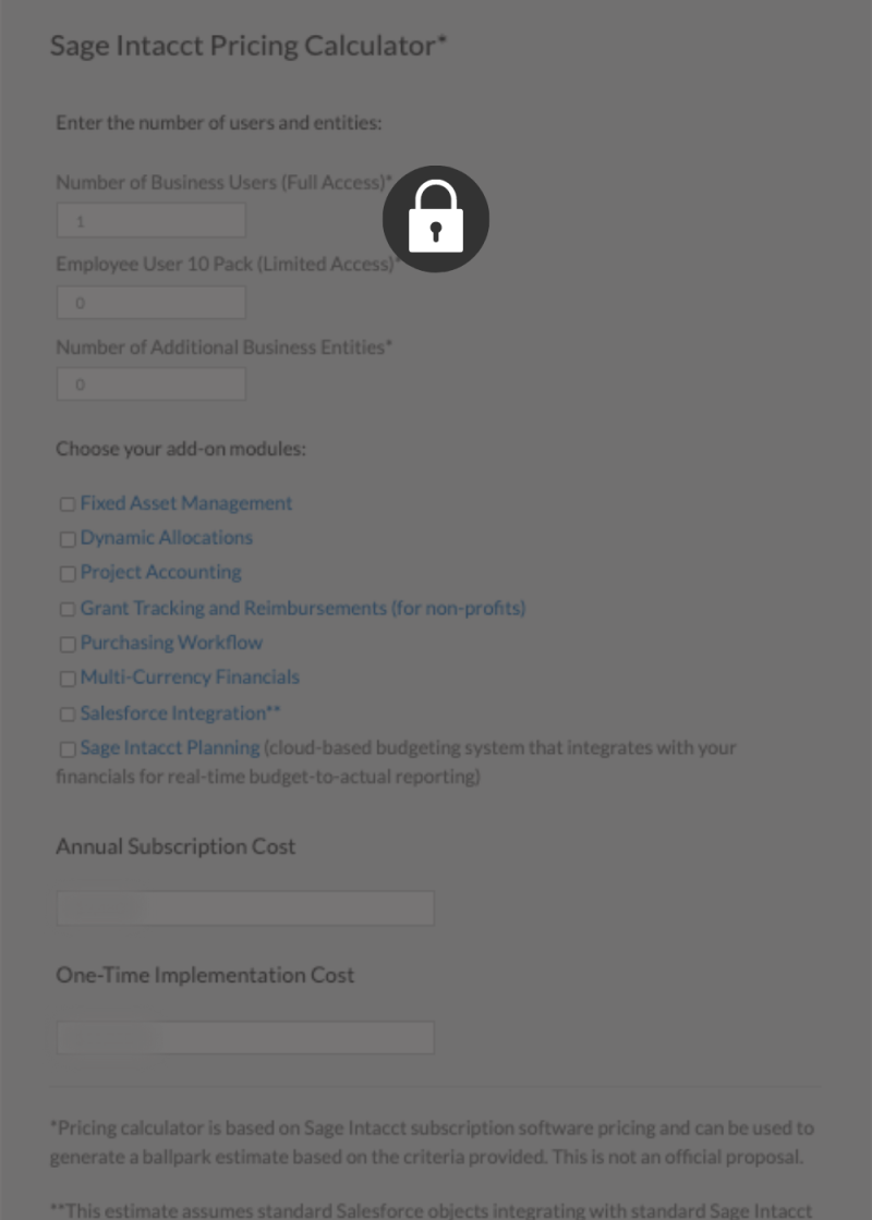 2025 Sage Intacct Pricing Guide | Cargas